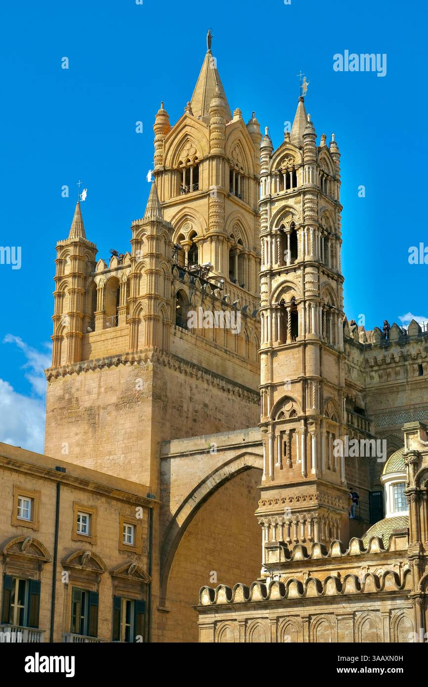 Italy, Sicily, Palermo, historic center, area listed as World Heritage ...