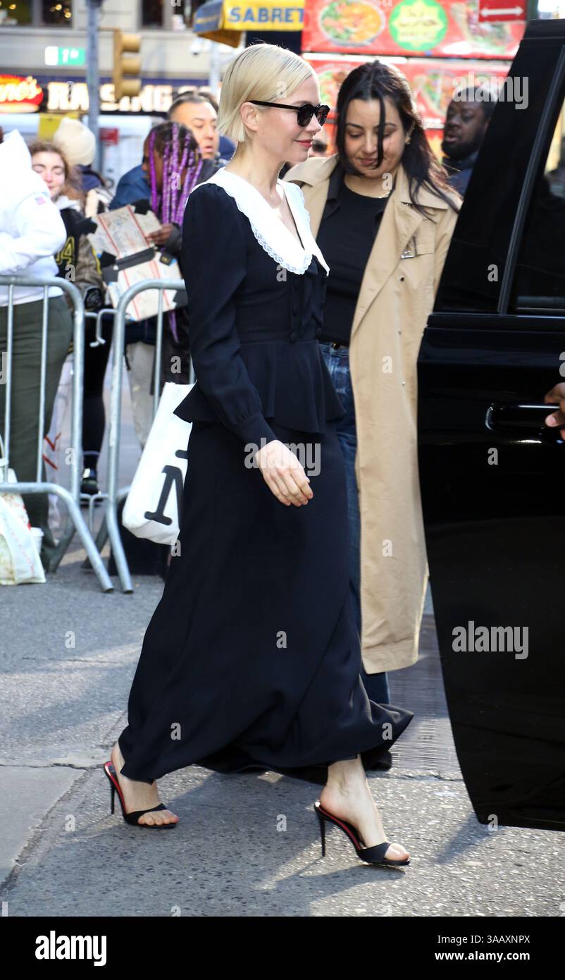 New York, NY, USA. 1st Apr, 2025. Michelle Williams seen at Good ...