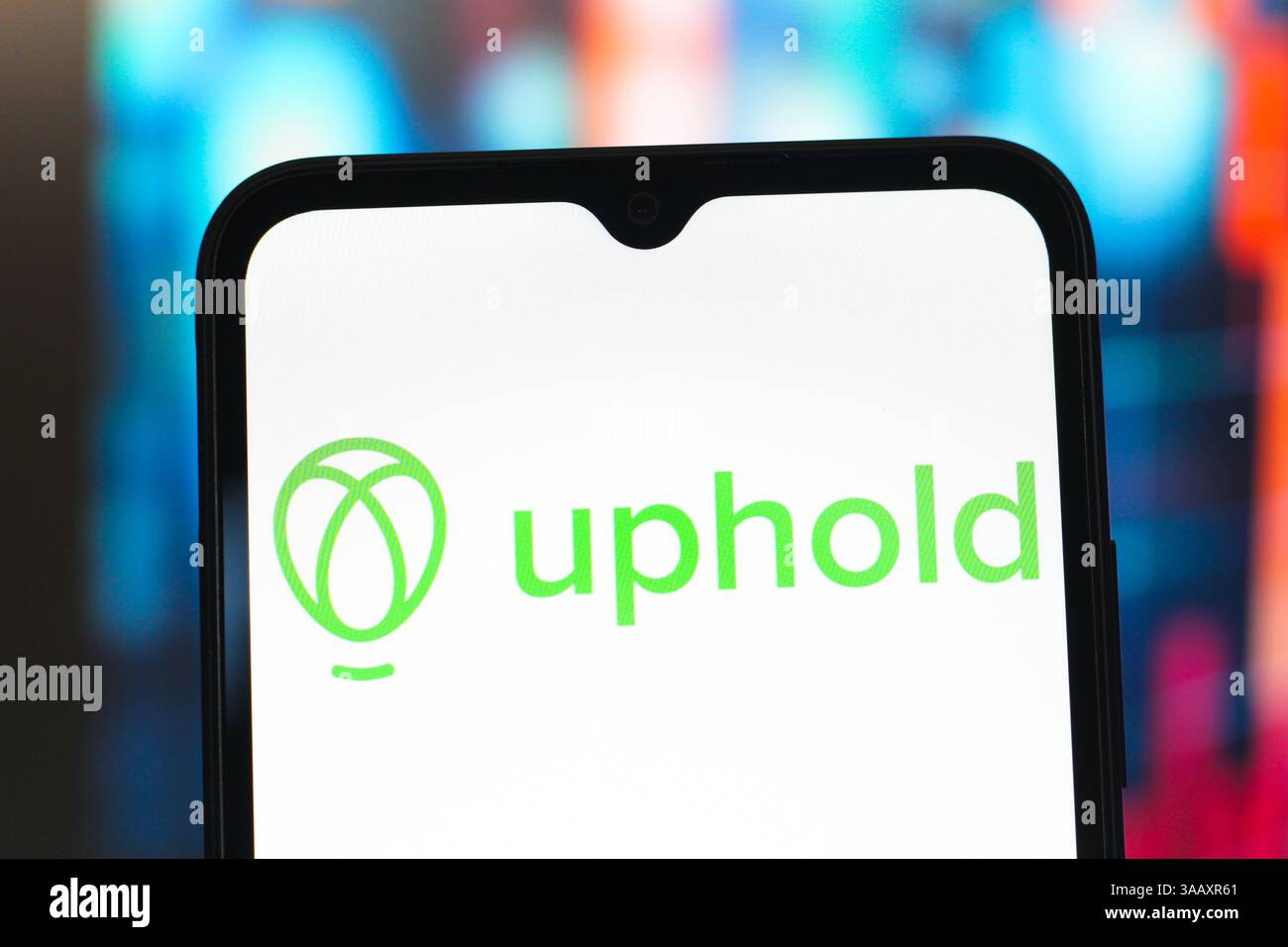 Canada. 1st Apr, 2025. In this photo illustration, the Uphold logo is ...