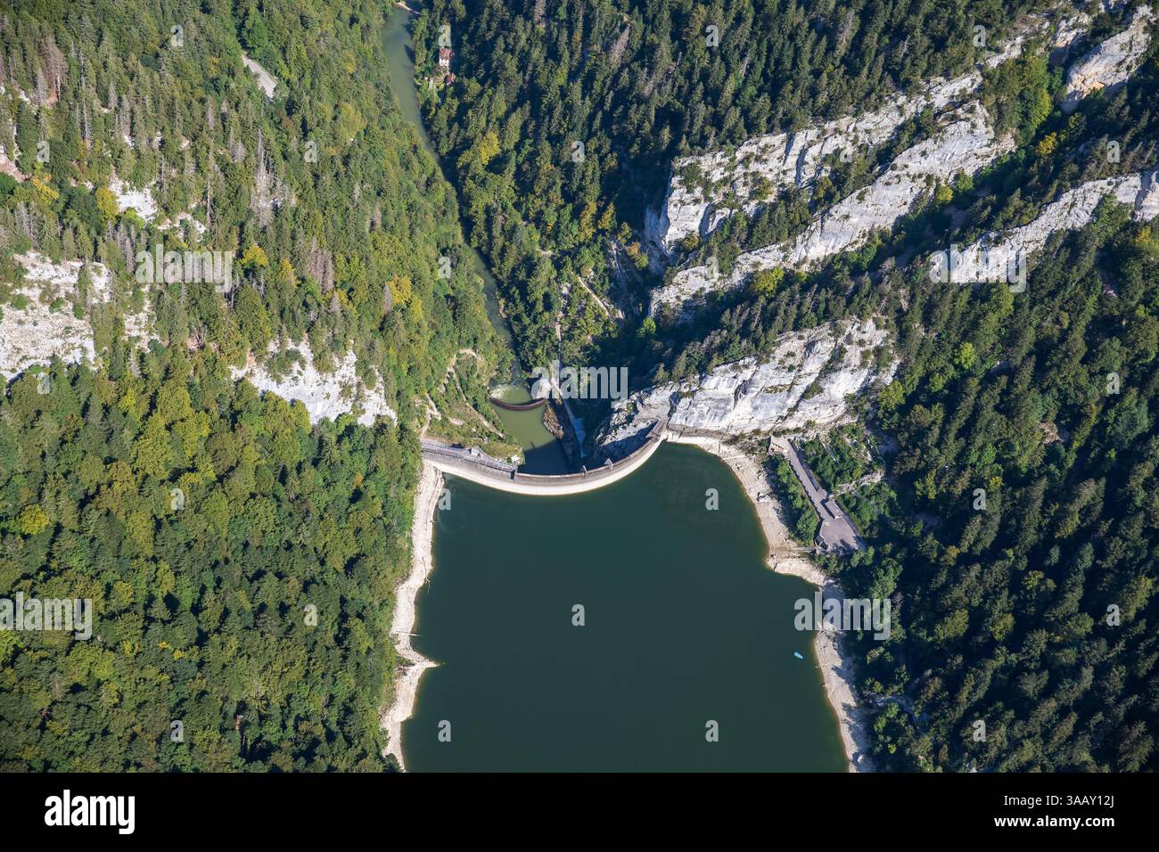 France, Doubs, Villers le Lac, Bassins and Saut du Doubs, Chaillexon ...
