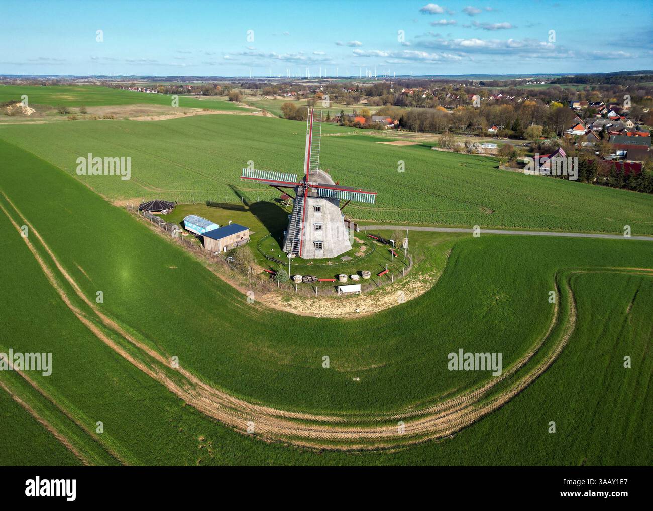 01 April 2025, Brandenburg, Angermünde/Ot Greiffenberg: The historic ...
