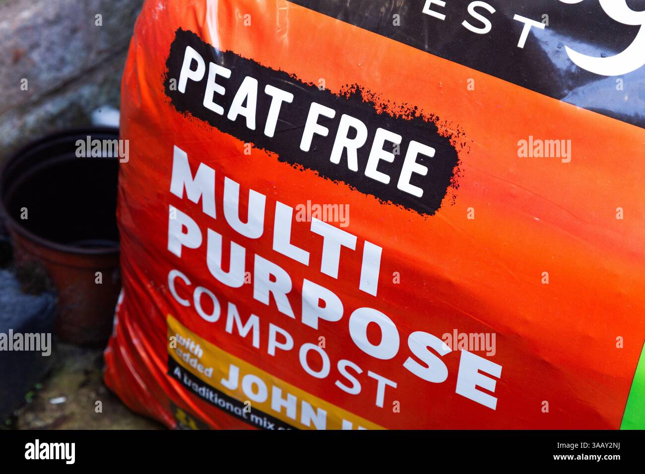 A plastic sack (bagged) of peat free multi purpose compost. Using peat ...