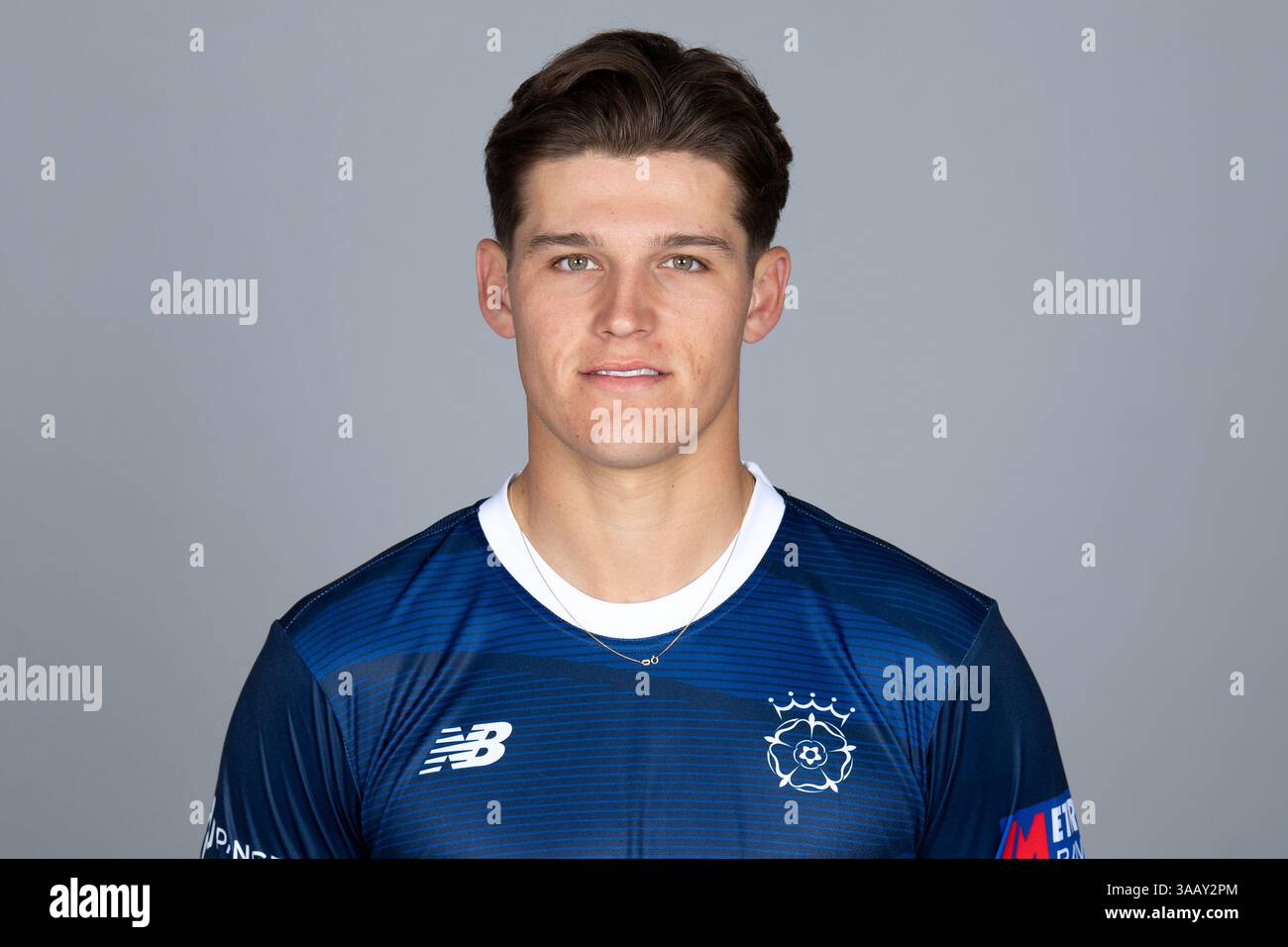 Southampton, UK, 01 April 2025. Toby Albert of Hampshire poses for a ...