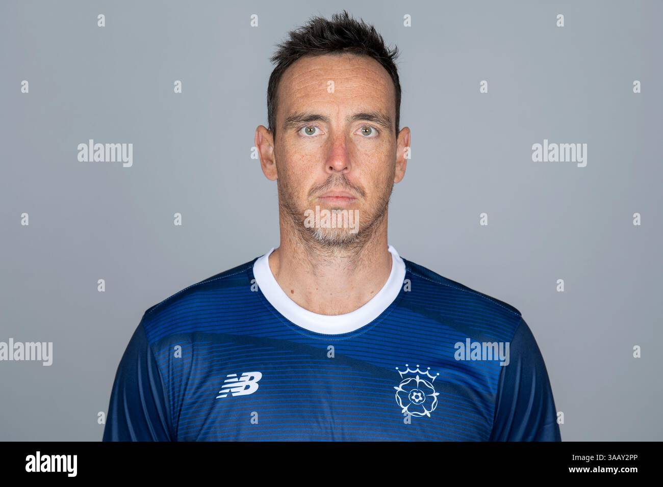 Southampton, UK, 01 April 2025. Kyle Abbott of Hampshire poses for a ...