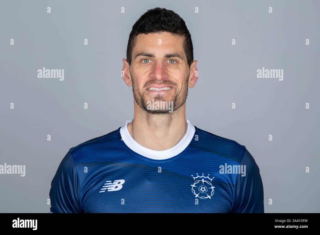 Southampton, UK, 01 April 2025. Benny Howell of Hampshire poses for a ...