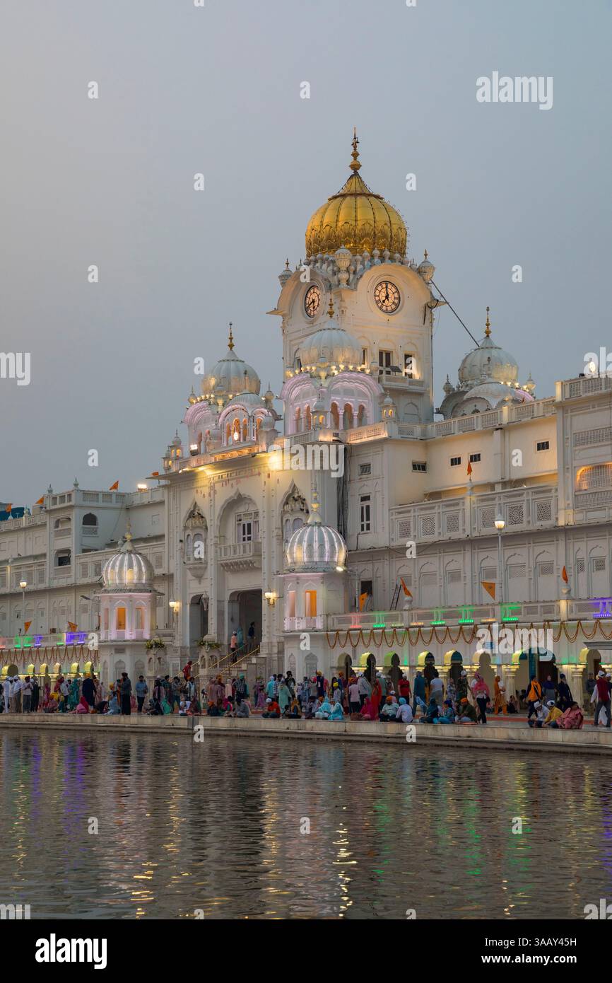 India, Punjab, Amritsar, Golden temple complex, central sikh museum ...