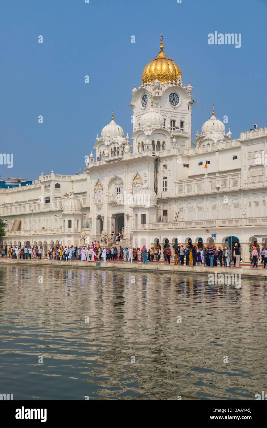India, Punjab, Amritsar, Golden temple complex, central sikh museum ...