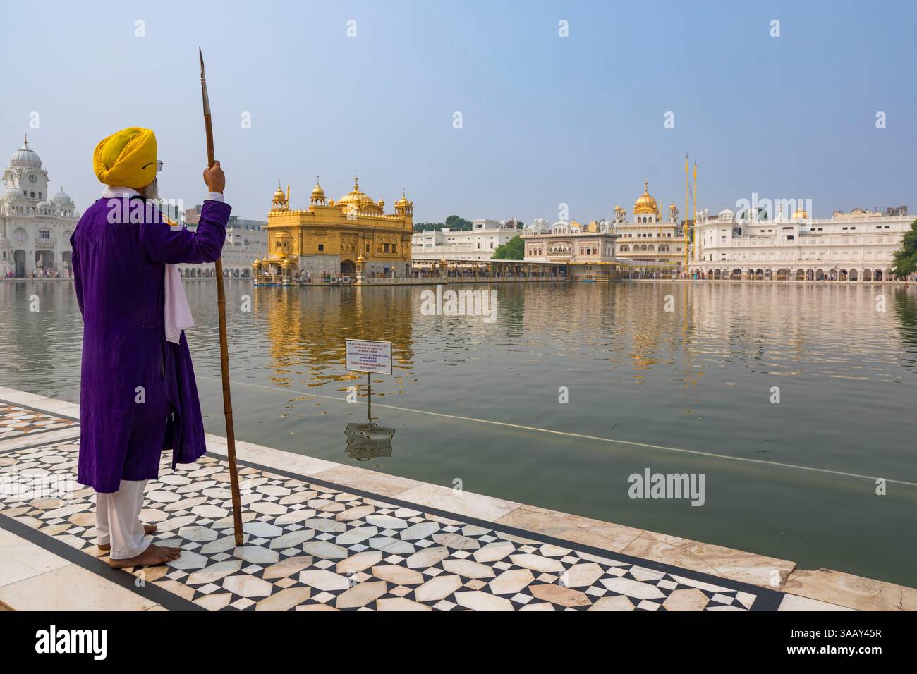 India, Punjab, Amritsar, Golden temple complex, Golden temple ...