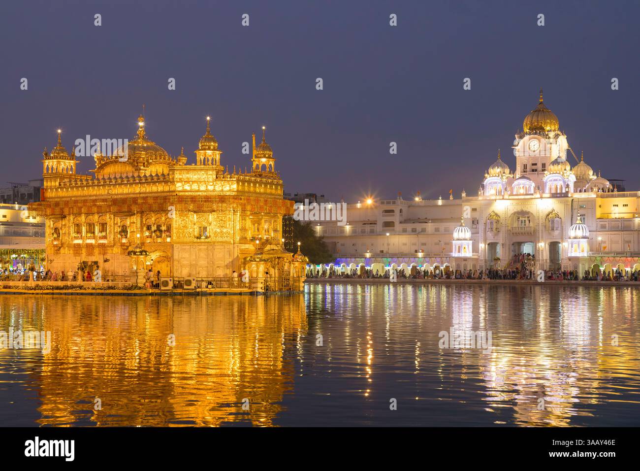 India, Punjab, Amritsar, Golden temple complex, Golden temple ...