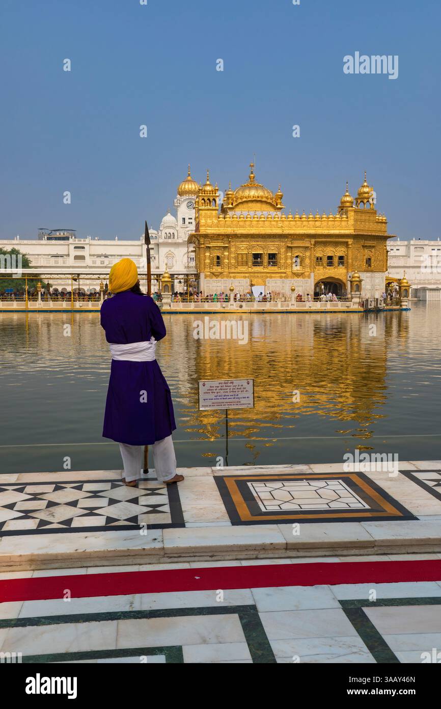India, Punjab, Amritsar, Golden temple complex, Golden temple ...
