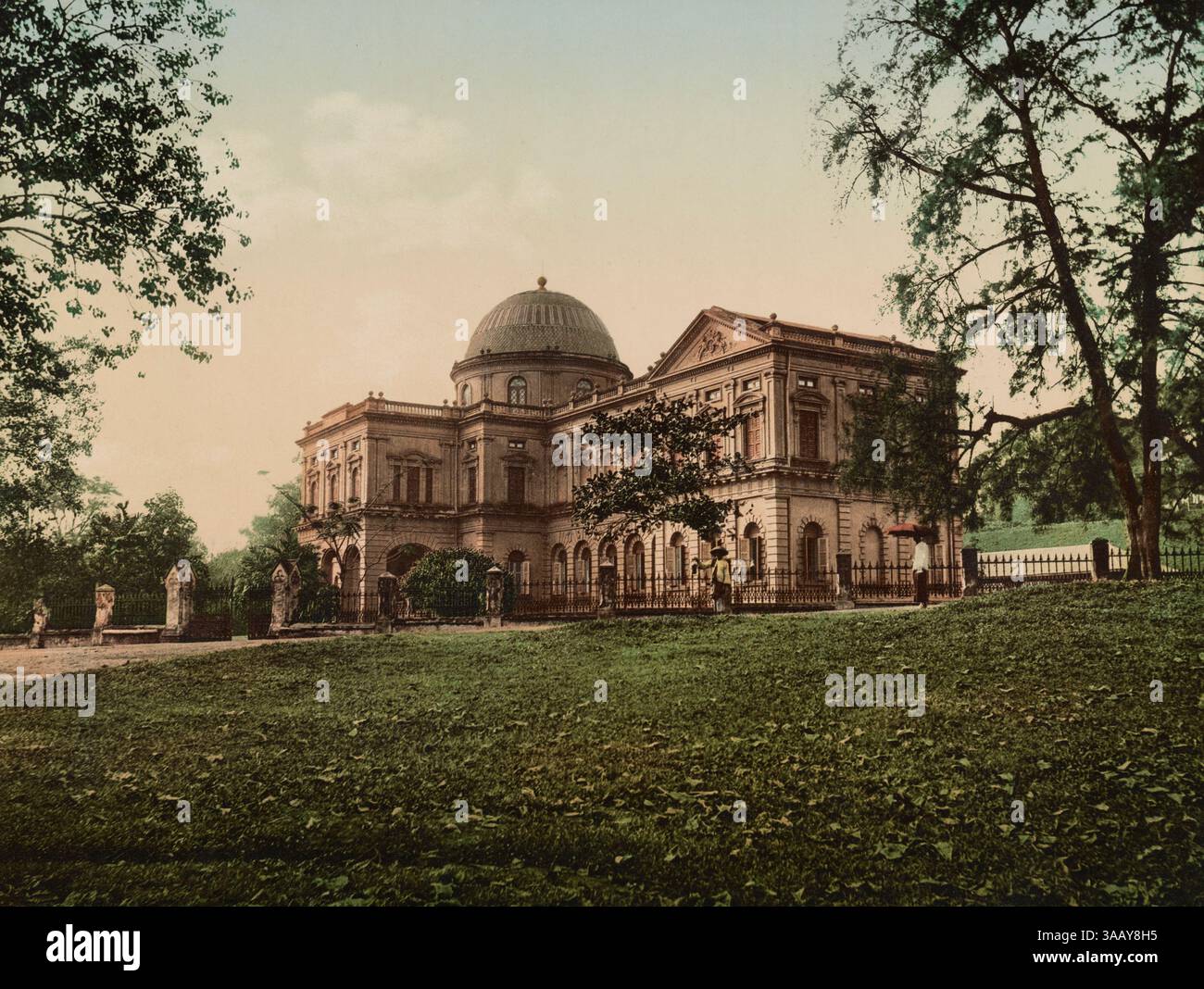 Photochrom print of the National Museum of Singapore, circa 1900 Stock ...