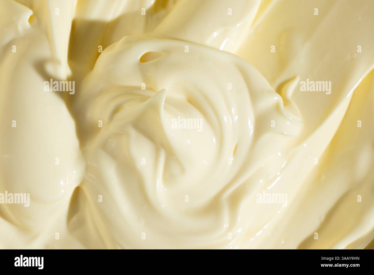 Abstract food background swirled mayonnaise hi-res stock photography ...
