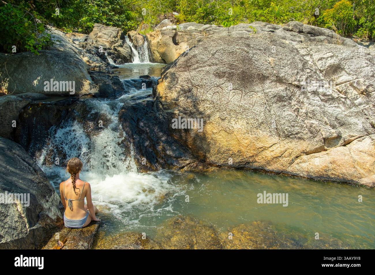 Thailand, Surat Thani province, Koh Pha Ngan island, Thaansadet ...