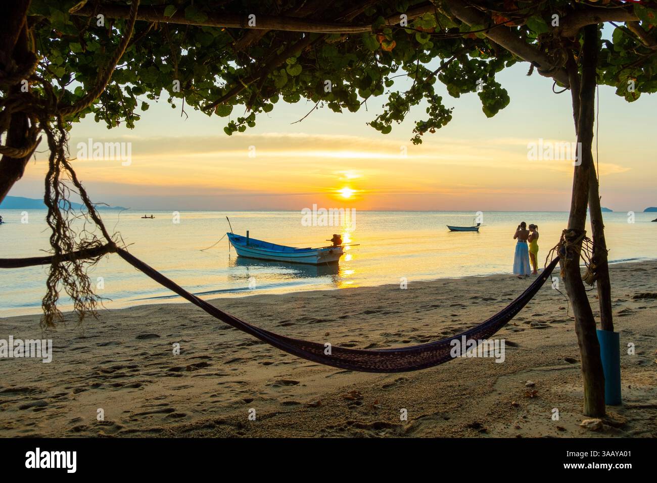 Thailand, Surat Thani province, Koh Pha Ngan island, Haad Rin Nai beach ...