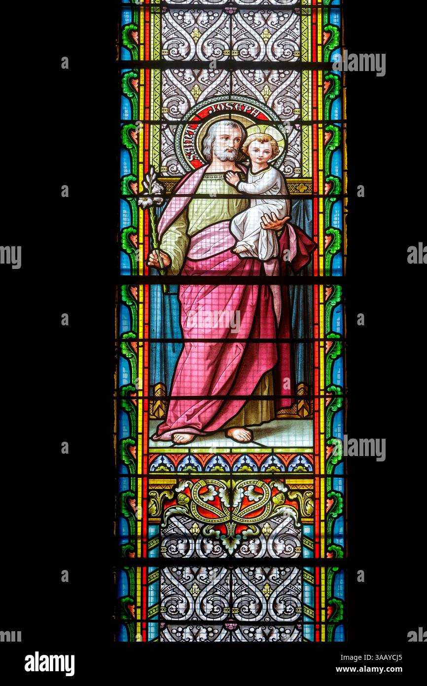 France, Meurthe et Moselle, Saint Peter and Saint Paul church rebuilt ...