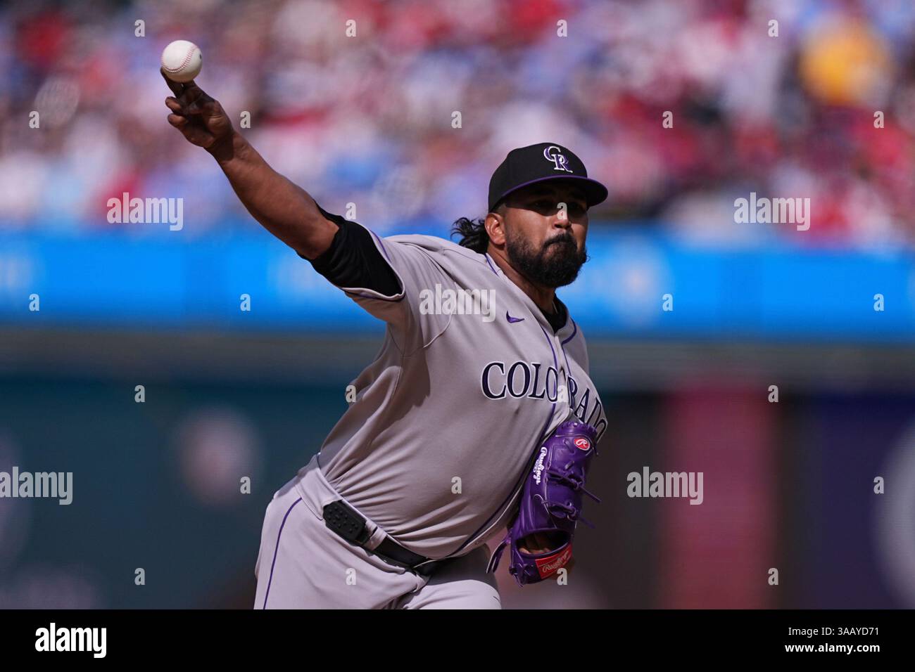 Colorado Rockies's Germán Márquez pitches during the first inning of ...