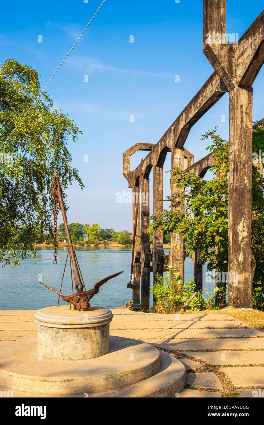Laos, Champasak province, Si Pan Don region (or 4000 islands region ...