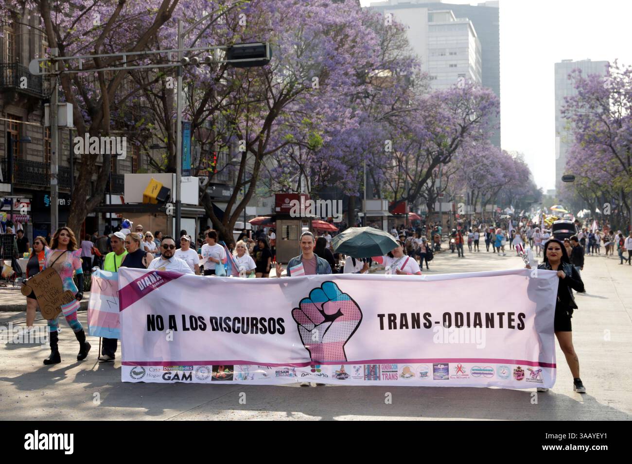 Members of the transgender community take part during the March for ...