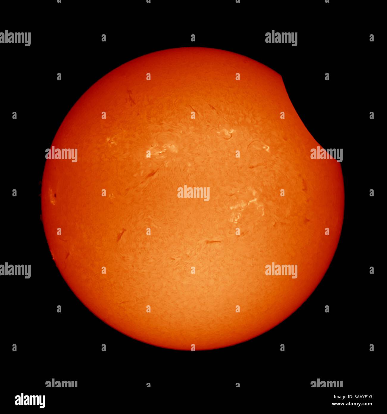 Wimbledon, London, UK. 29th Mar, 2025. Partial eclipse of the Sun ...
