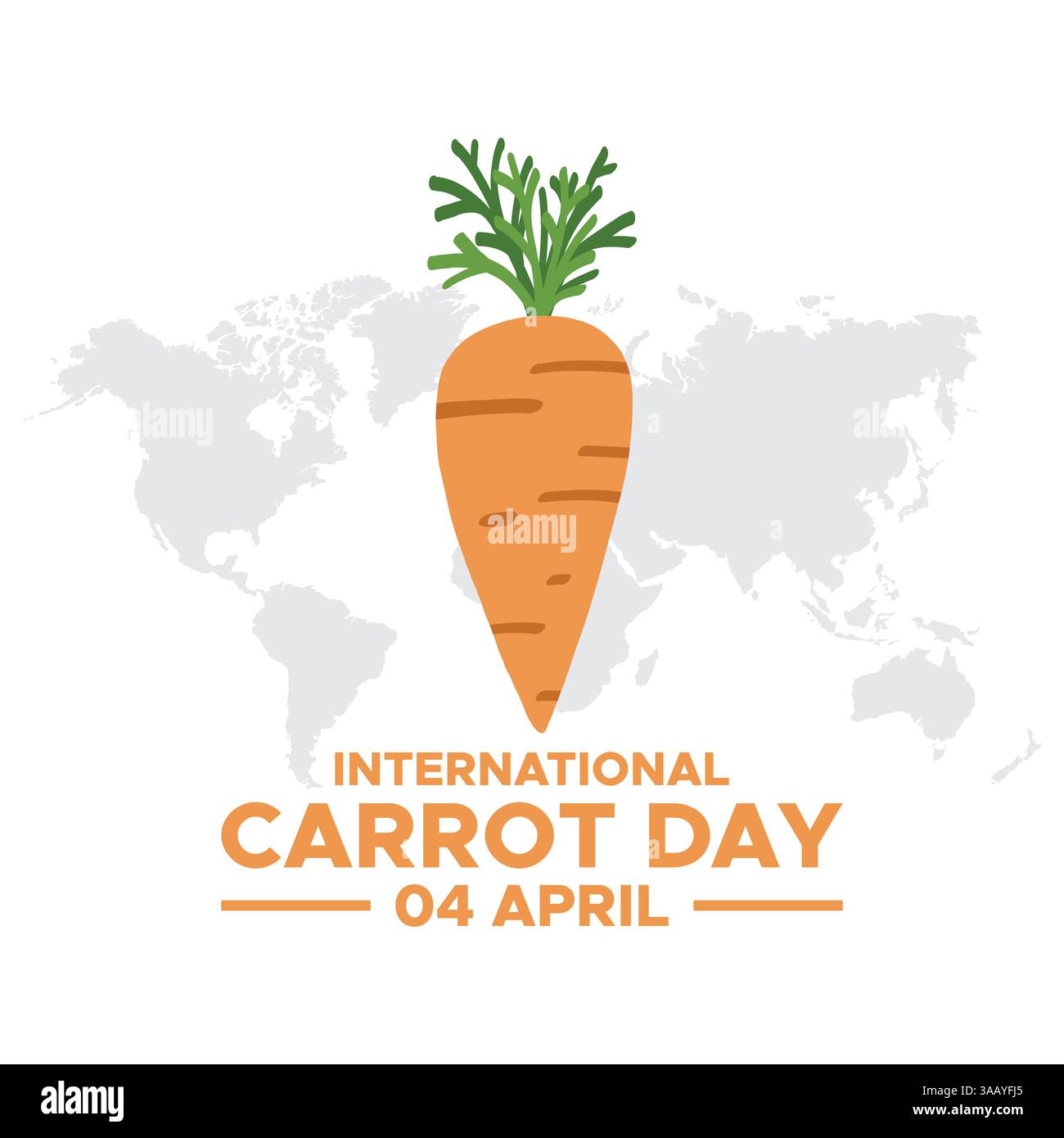 International carrot day, held on 4 April. International Carrot Day banner background, can use ...