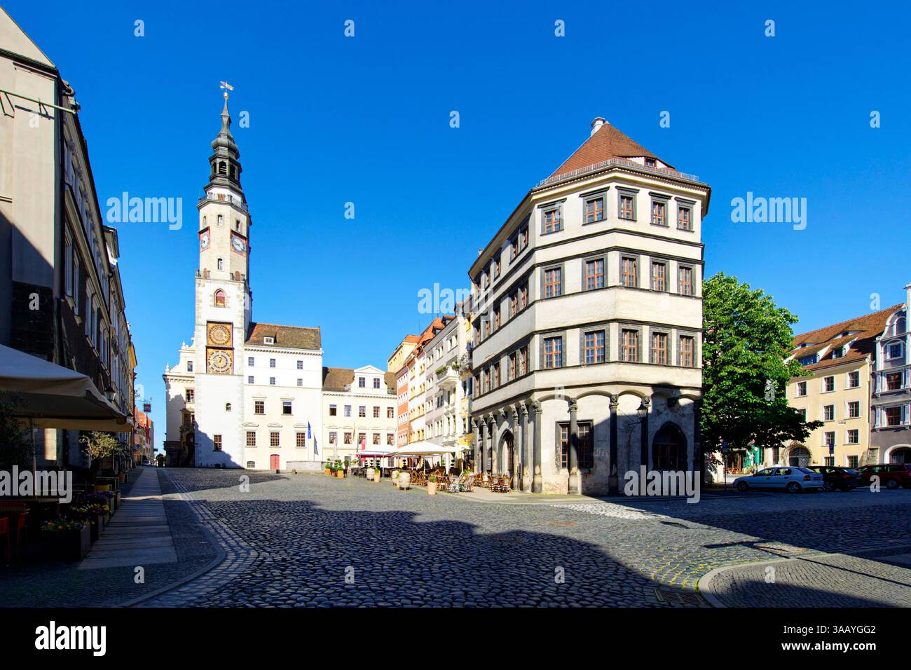 Germany, Saxony, Oberlausitz (Upper Lusatia), Görlitz, Untermarkt ...
