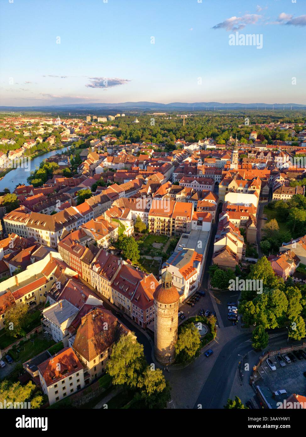 Germany, Saxony, Oberlausitz (Upper Lusatia), Görlitz, Nikolaiturm (St ...