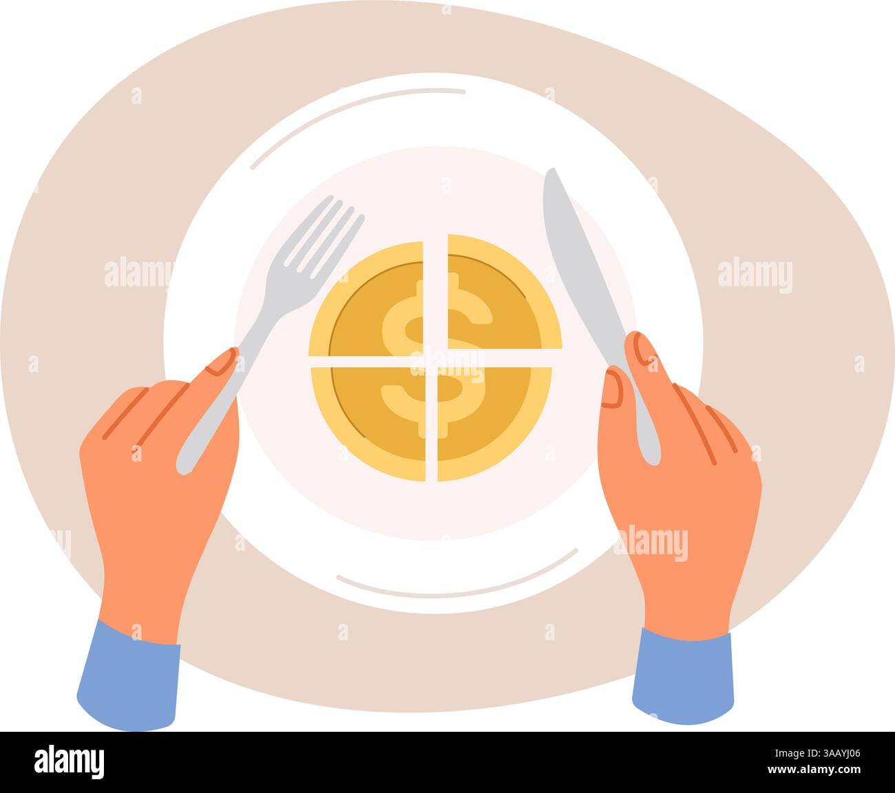 Pay cut dollar Stock Vector Images - Alamy