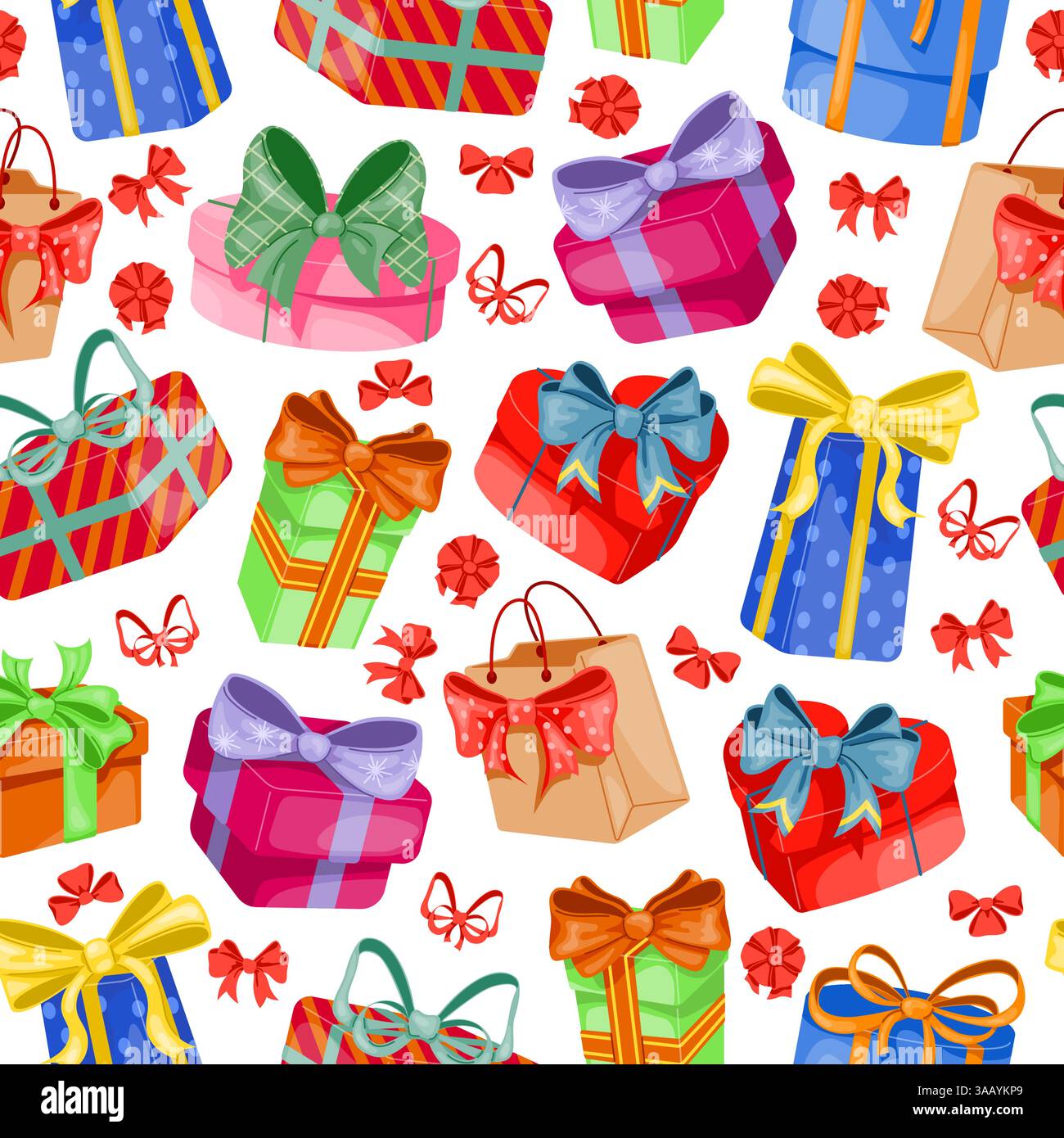 Gift boxes tied ribbon bow Stock Vector Images - Alamy
