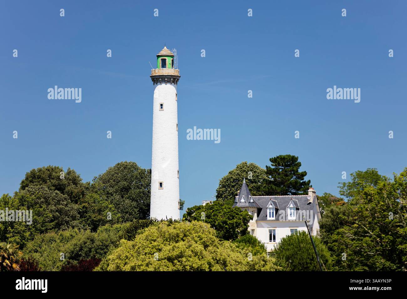 France, Finistere, The Breton Riviera, Bénodet, the Pyramid lighthouse ...
