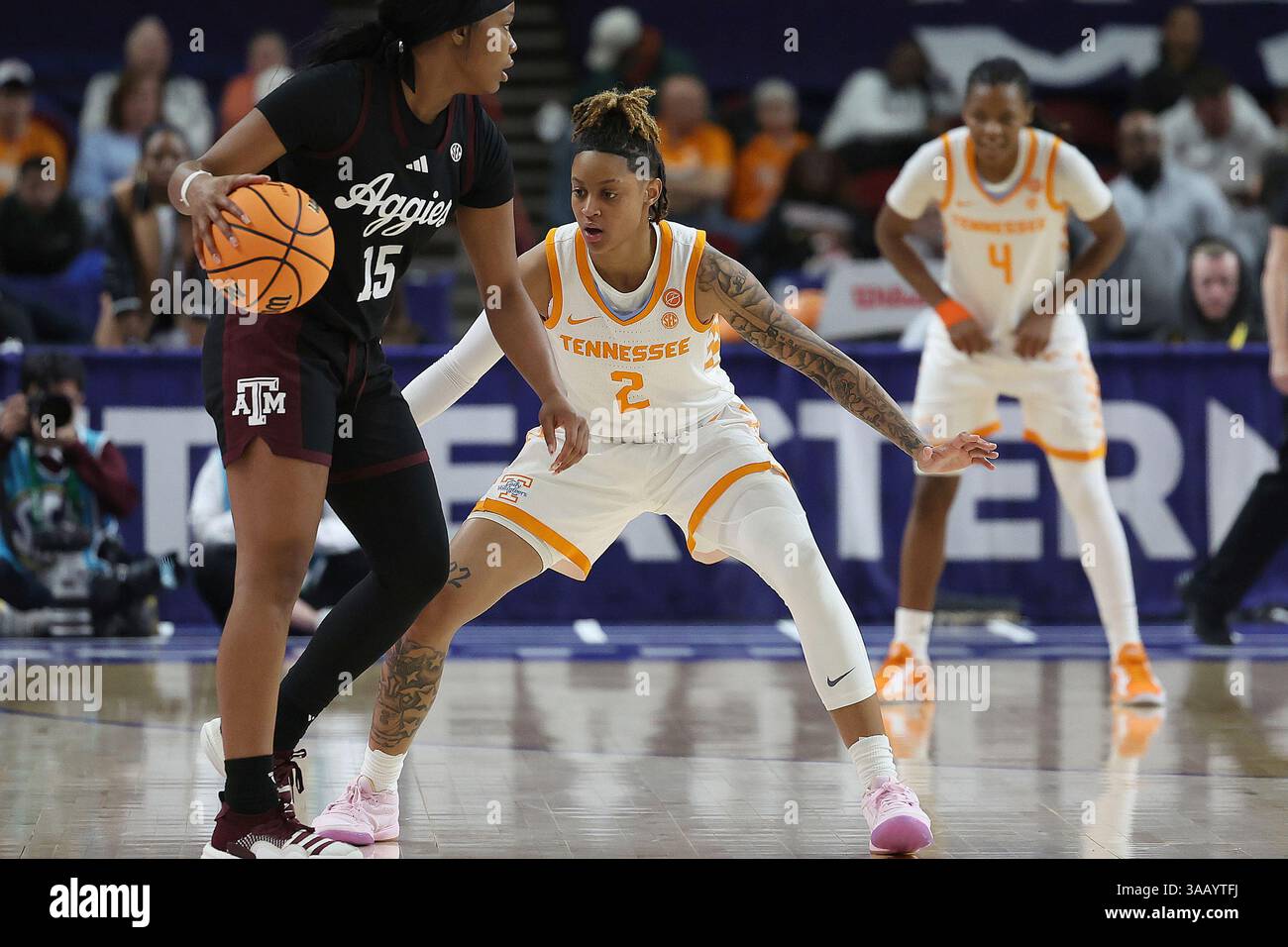 GREENVILLE, SC - MARCH 05: Tennessee Volunteers guard Ruby Whitehorn (2 ...
