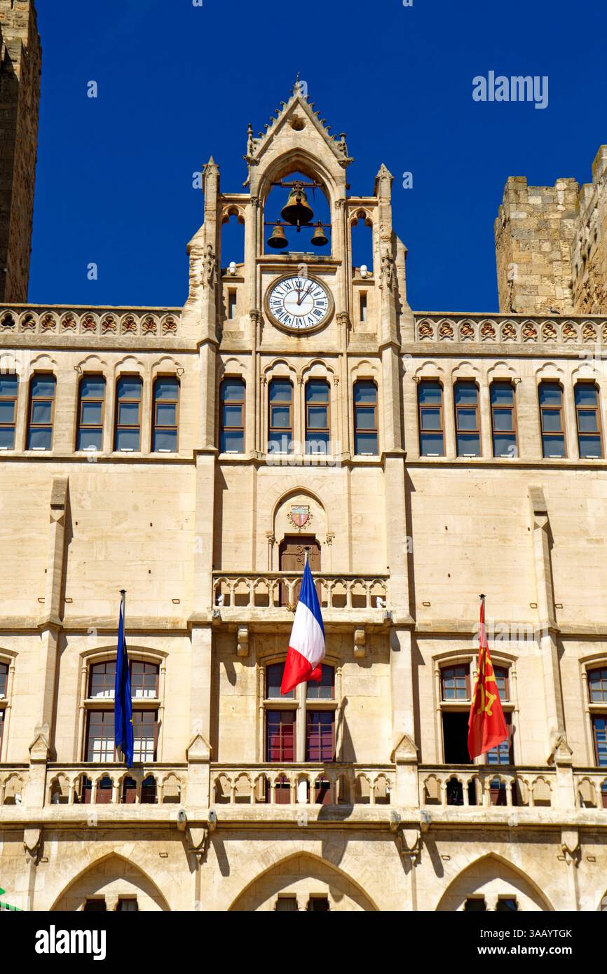 France, Aude, Narbonne, Palace of the Archbishops which hosts the ...