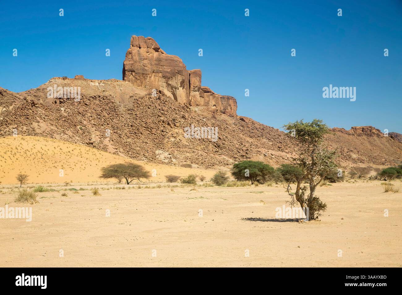 Chad, south of the Sahara desert, Ennedi massif classified as UNESCO ...