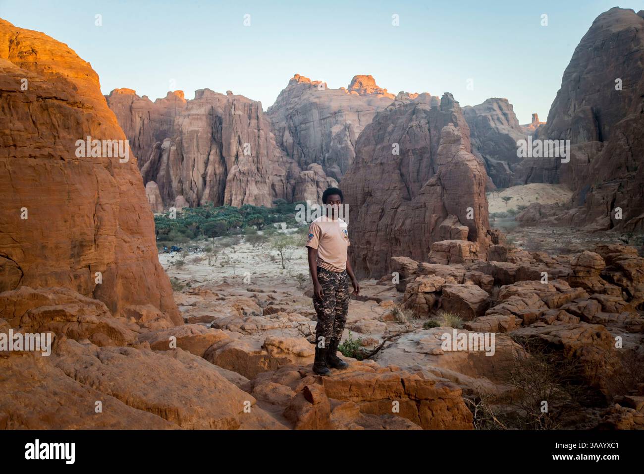 Chad, south of the Sahara desert, Ennedi massif classified as UNESCO ...