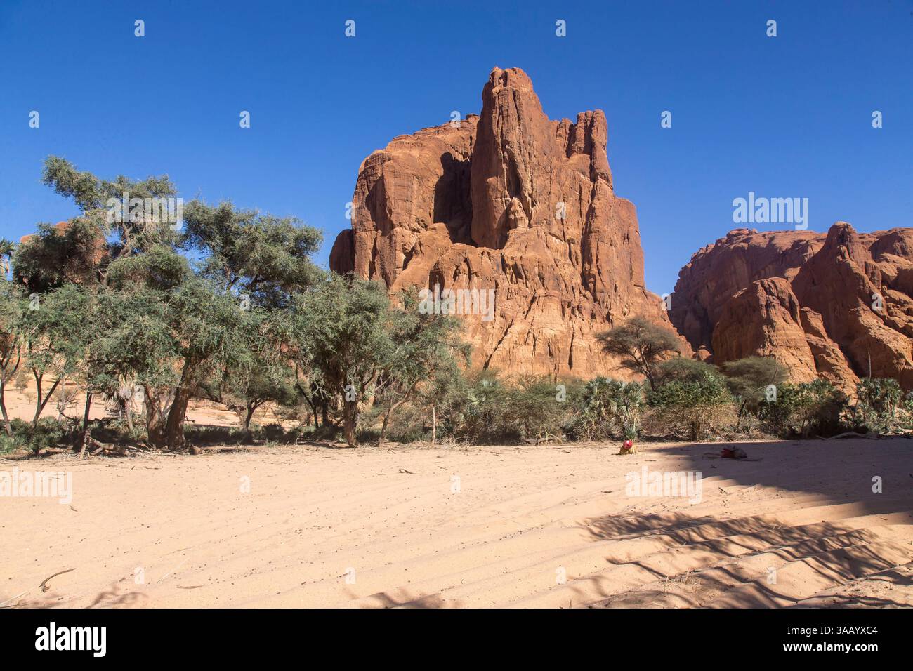 Chad, south of the Sahara desert, Ennedi massif classified as UNESCO ...