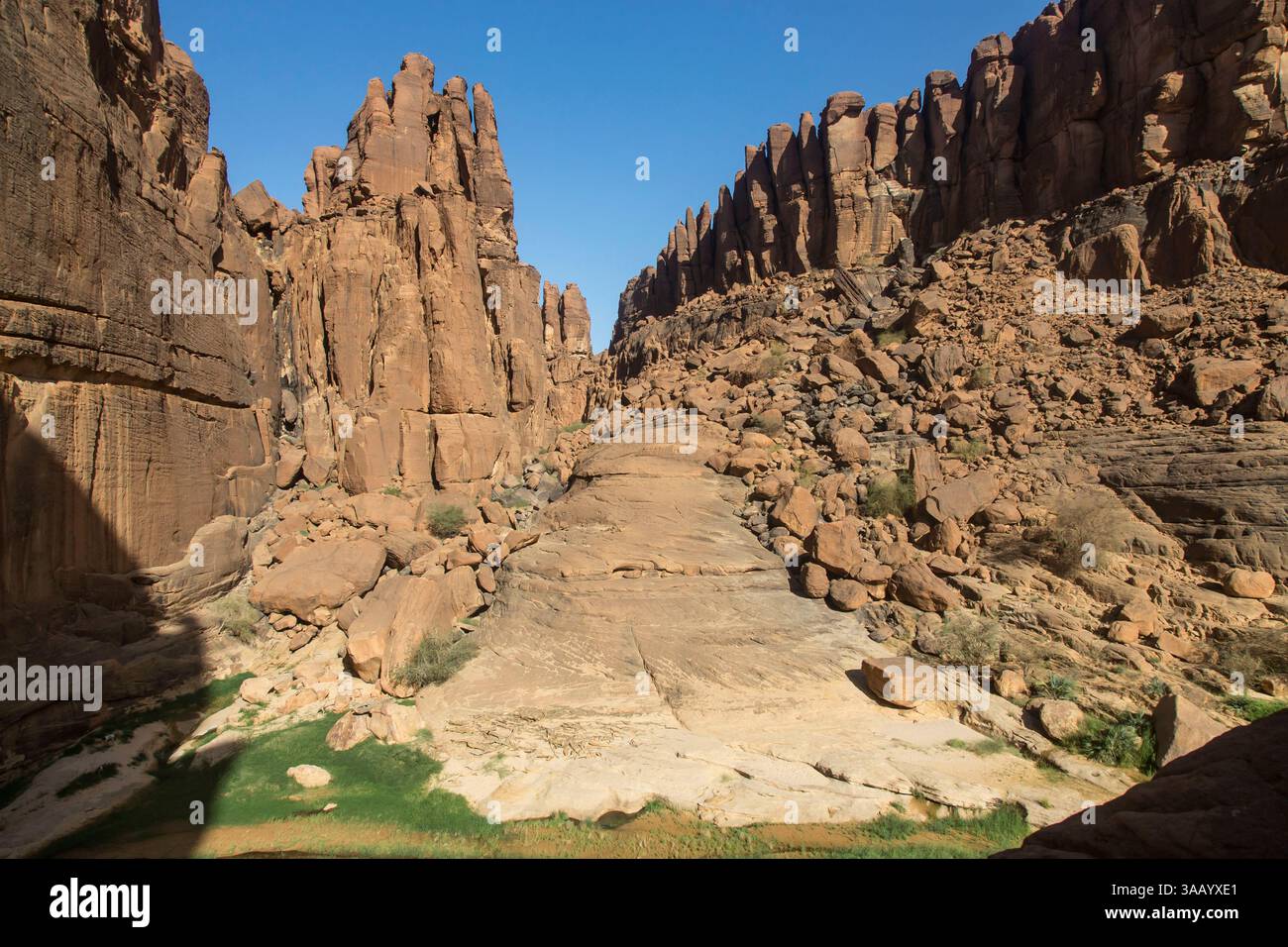 Chad, south of the Sahara desert, Ennedi massif classified as UNESCO ...