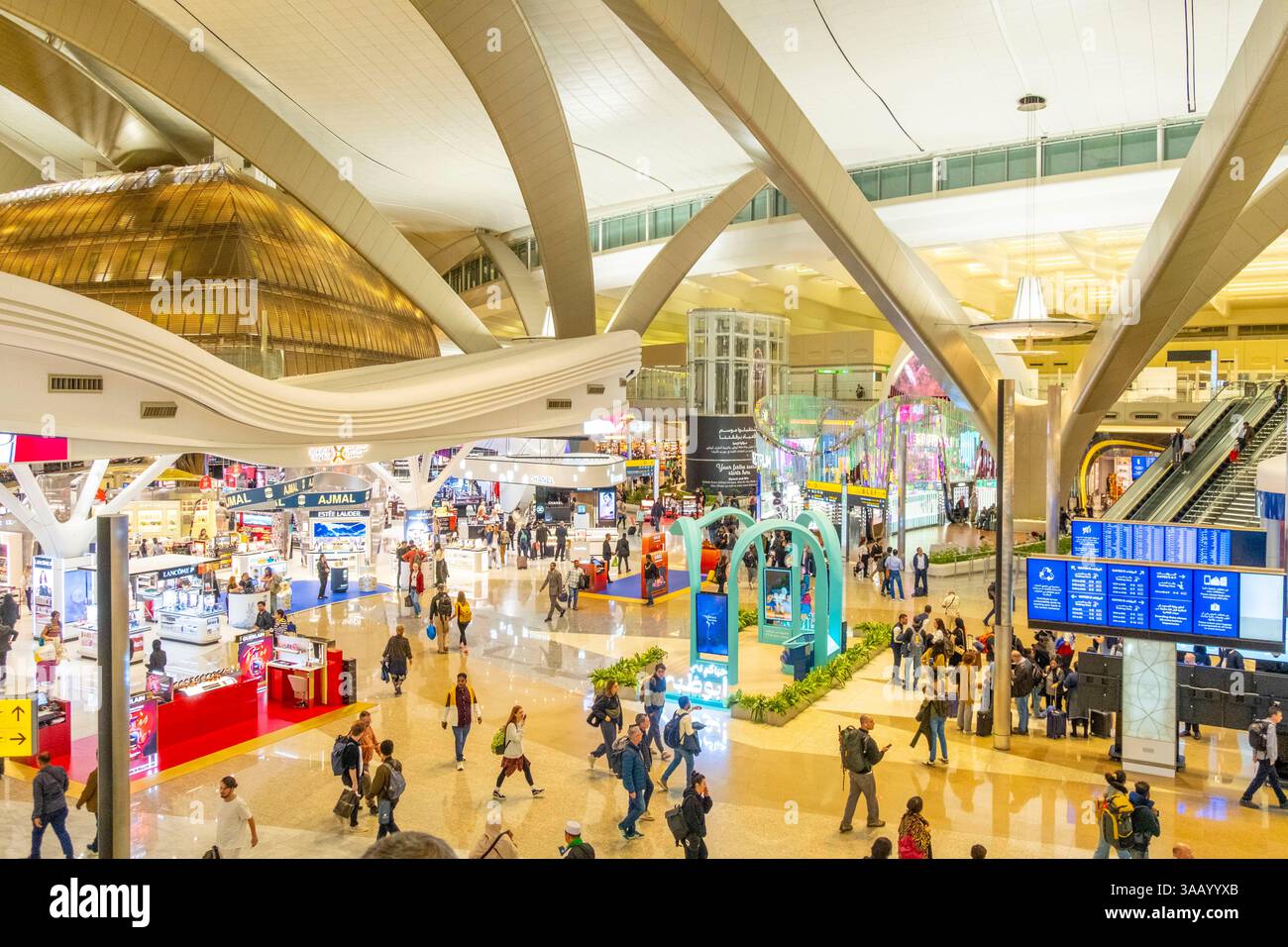 United Arab Emirates, Abu Dhabi, the new Zayed International Airport ...