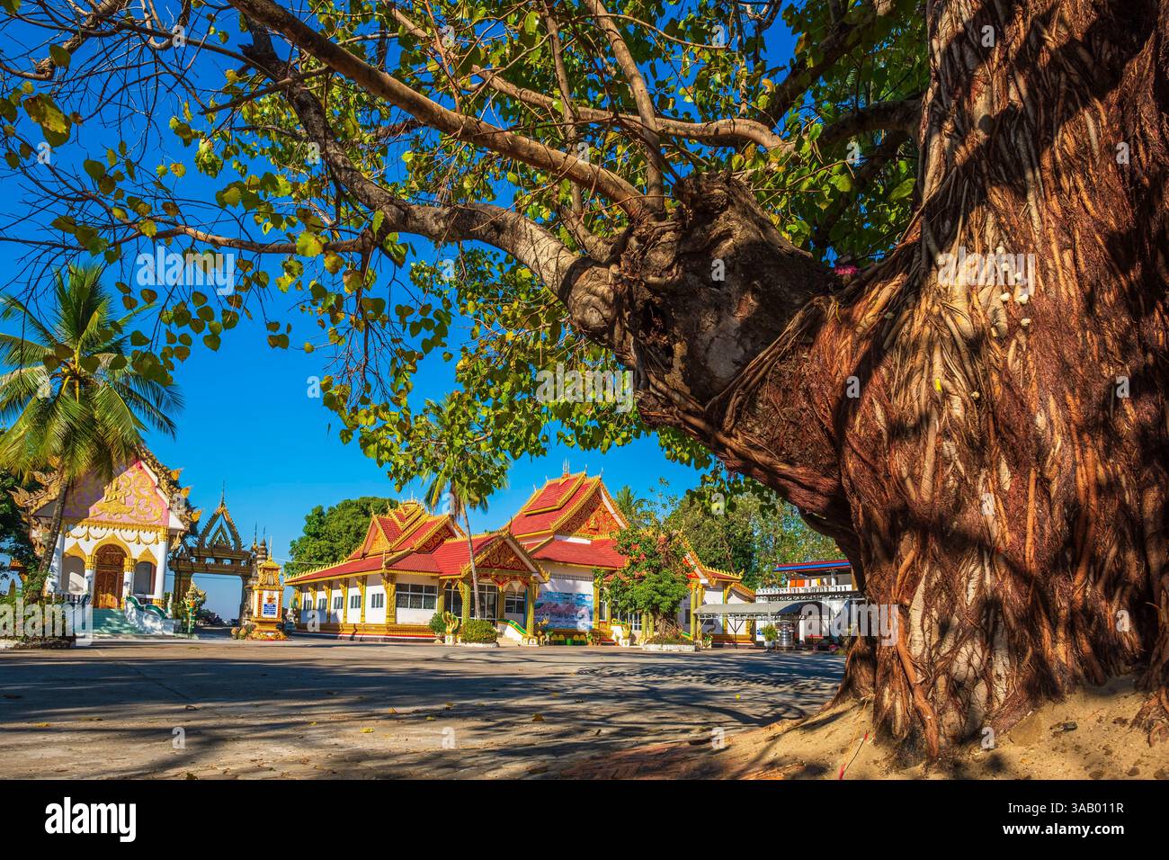 Laos, Khammouane province, Thakhek, Wat Nabo Si Pattanaram Buddhist ...