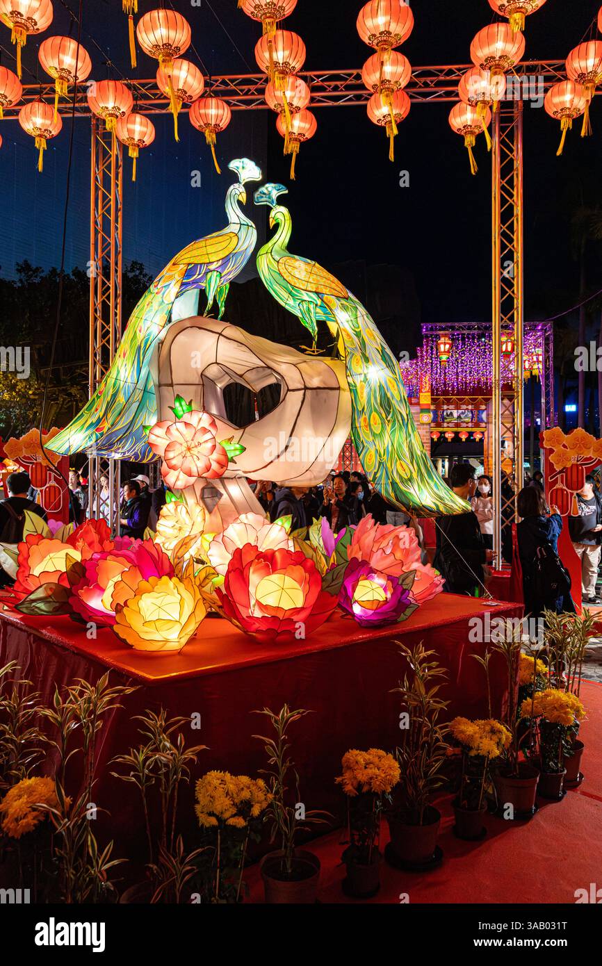 Paper crafted sculptures by Master Mo Cheuk-kei celebrating the Chinese ...