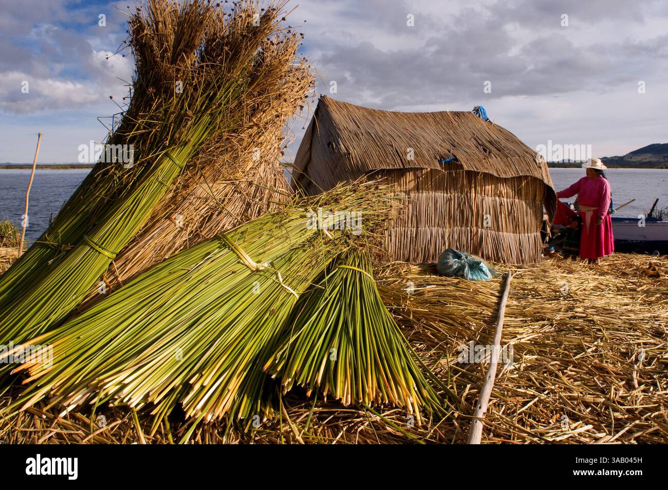 June 9, 2008 - Peru - Uros Island, Lake Titicaca, peru, South America ...