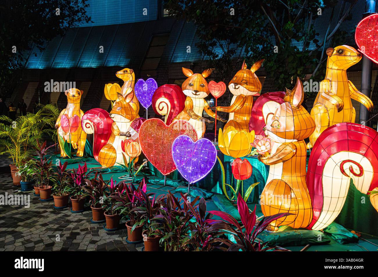 Paper crafted sculptures by Master Mo Cheuk-kei celebrating the Chinese ...