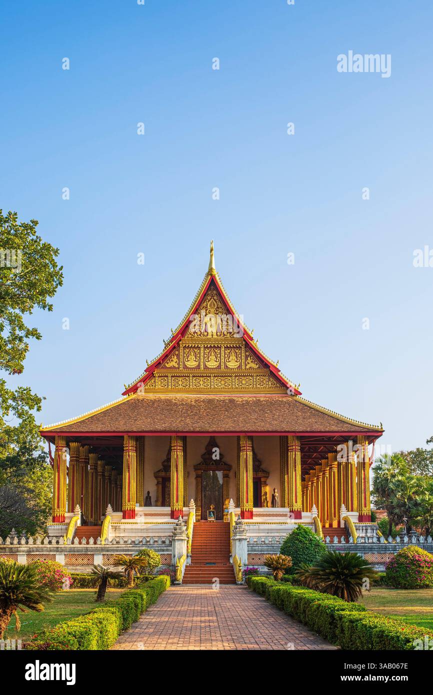Laos, Vientiane, Vat Phra Keo or Haw Phra Kaew, former temple, now houses a museum of religious ...