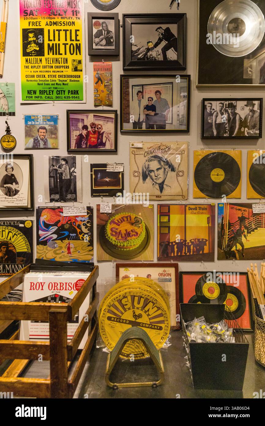 United States, Tennessee, Deep South, Memphis, the Sun Studio created ...