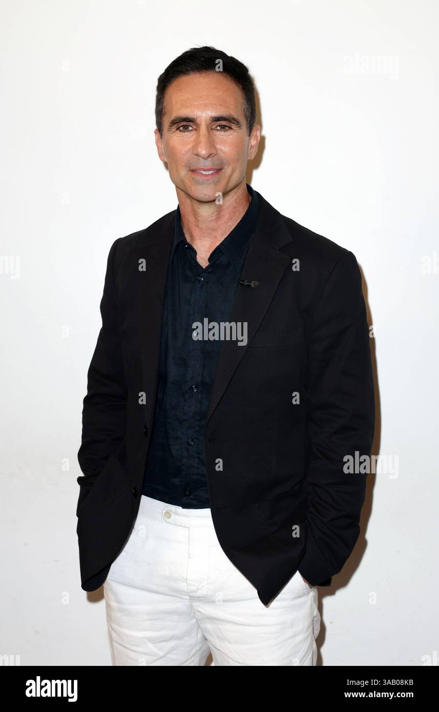 DORAL, FL-APRIL 1: Actor Nestor Carbonell for the Netflix series “Pulse ...