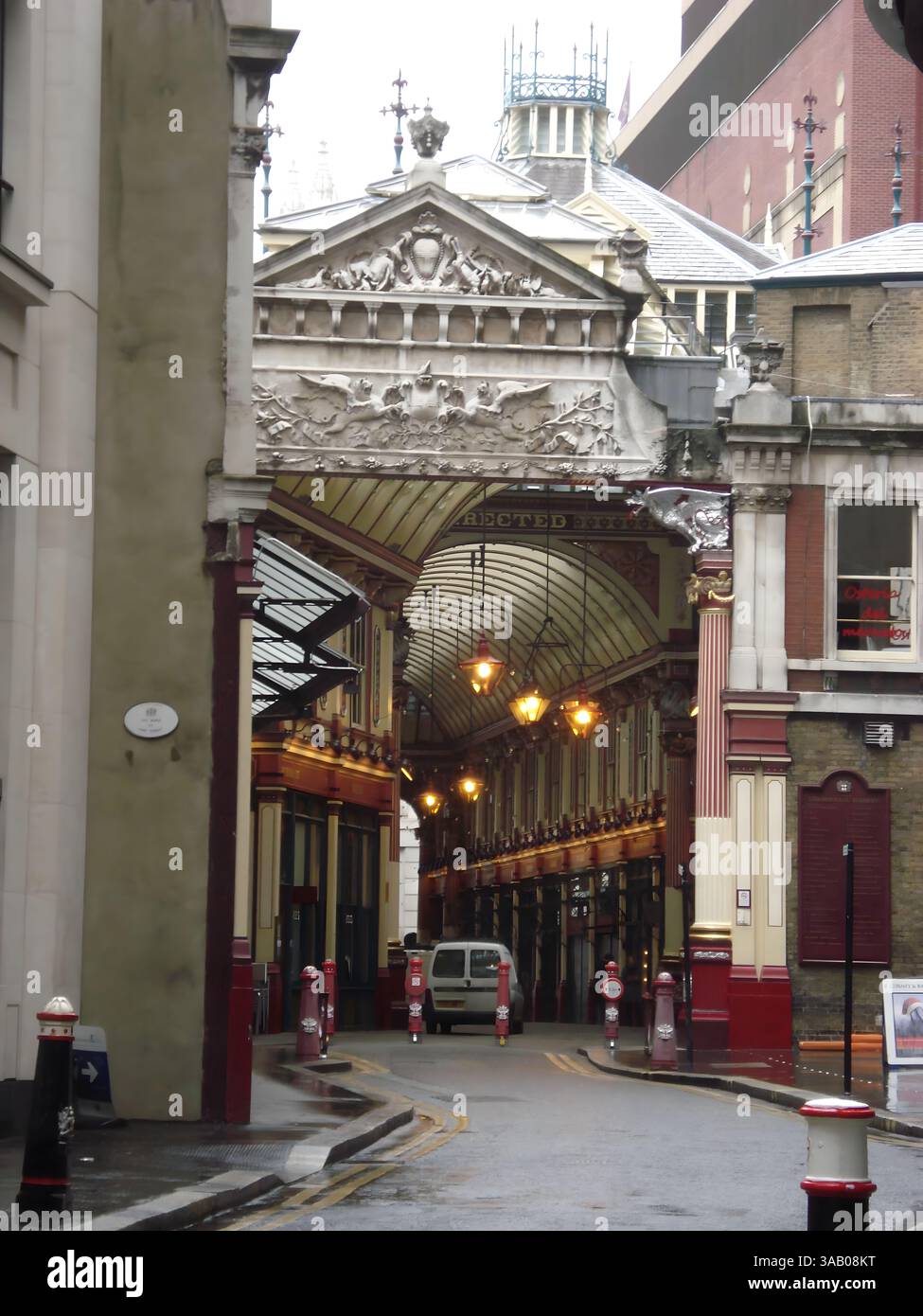 Leadenhall Market in London, an iconic Victorian covered market with ...