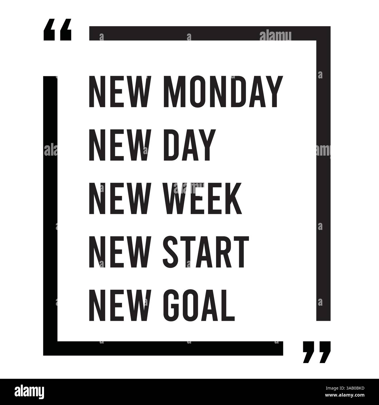 Monday motivation quotes Stock Vector Images - Alamy