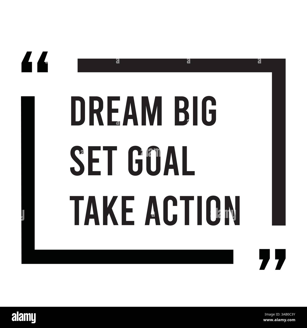Dream big set goal take action inspirational design quote, motivational ...