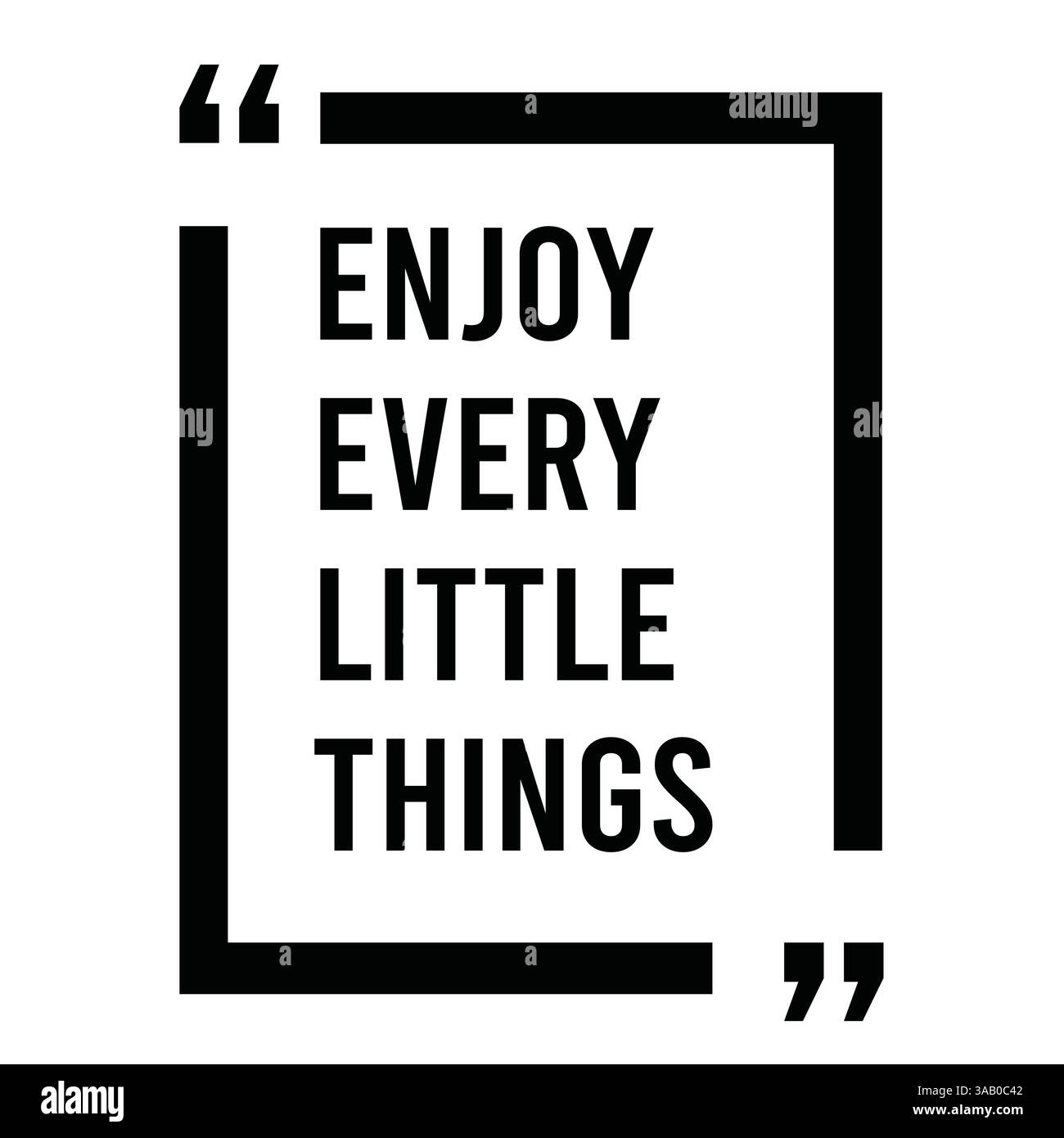 Enjoy every little things inspirational design quote, motivational ...