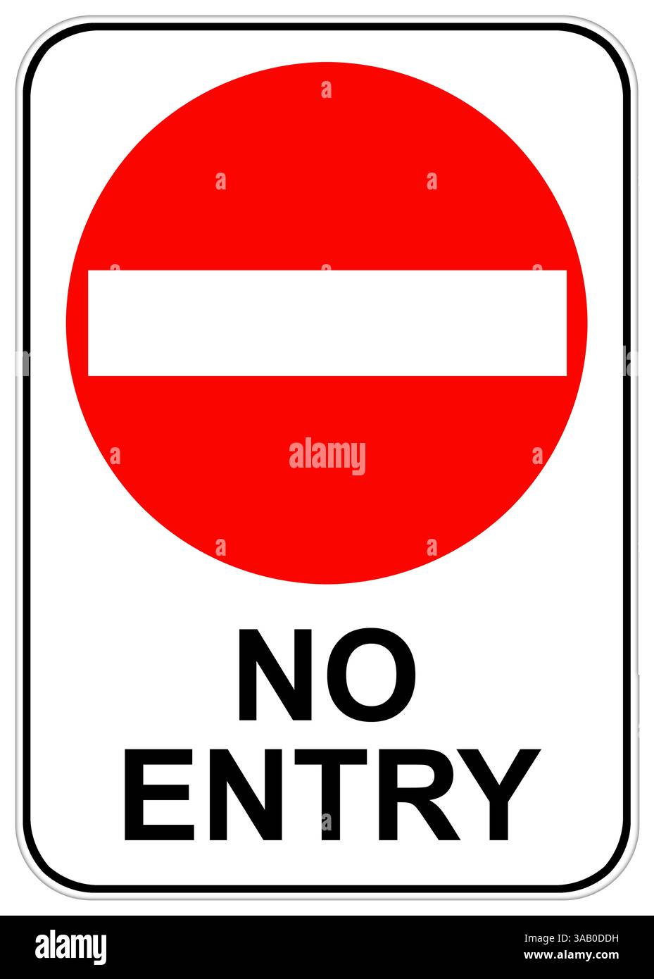 No entry sign with clipping path Stock Photo - Alamy
