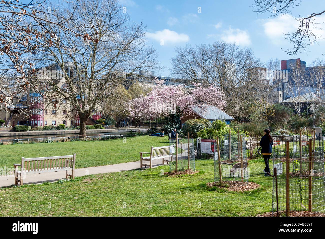A view across Graham Street Park in Islington, London, UK Stock Photo ...