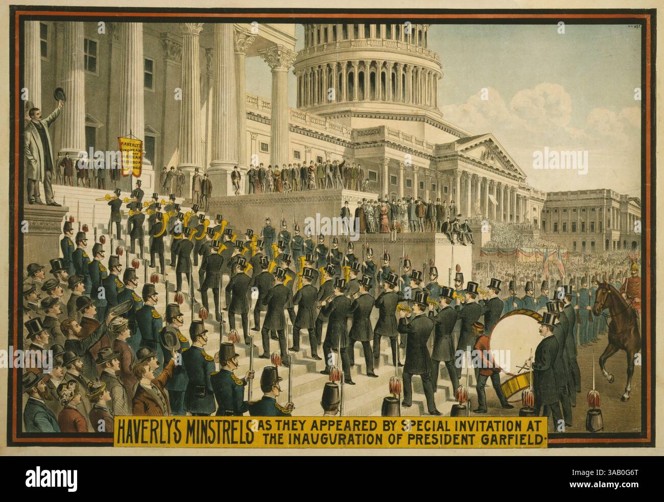 Haverly's Minstrels at the inauguration of President Garfield Stock ...